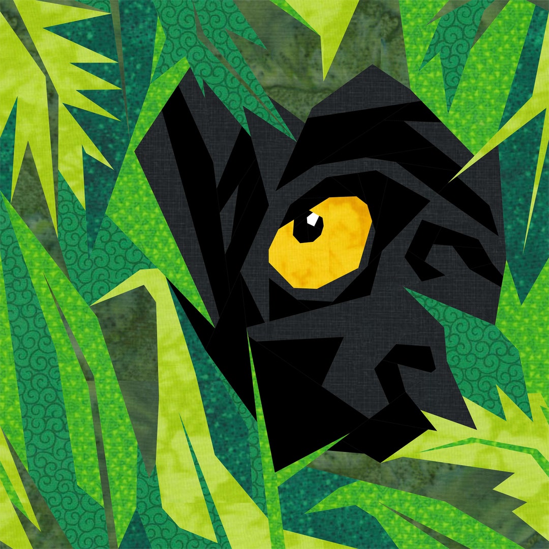 20" Jungle Panther Foundation Paper Piecing Pattern - Etsy
