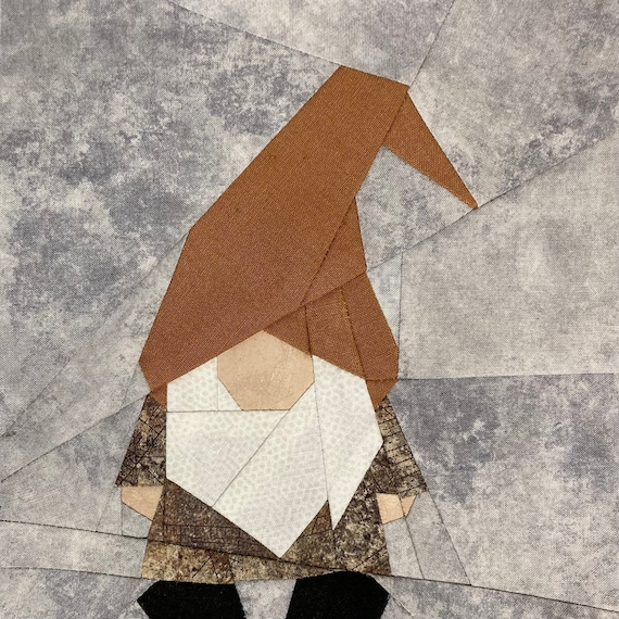 Gnome Foundation Paper Piecing Pattern - Etsy