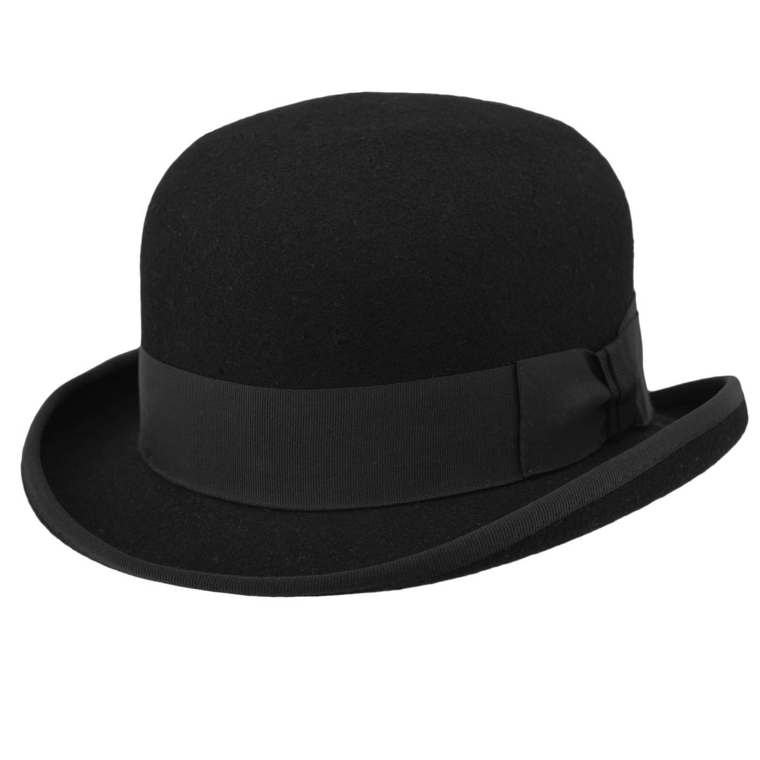 Melegari Wool Felt Bowler Hat Laurel & Hardy Hat - Etsy