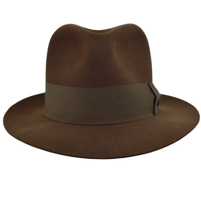 Melegari Indiana Jones Fedora replica Hat handmade | Etsy