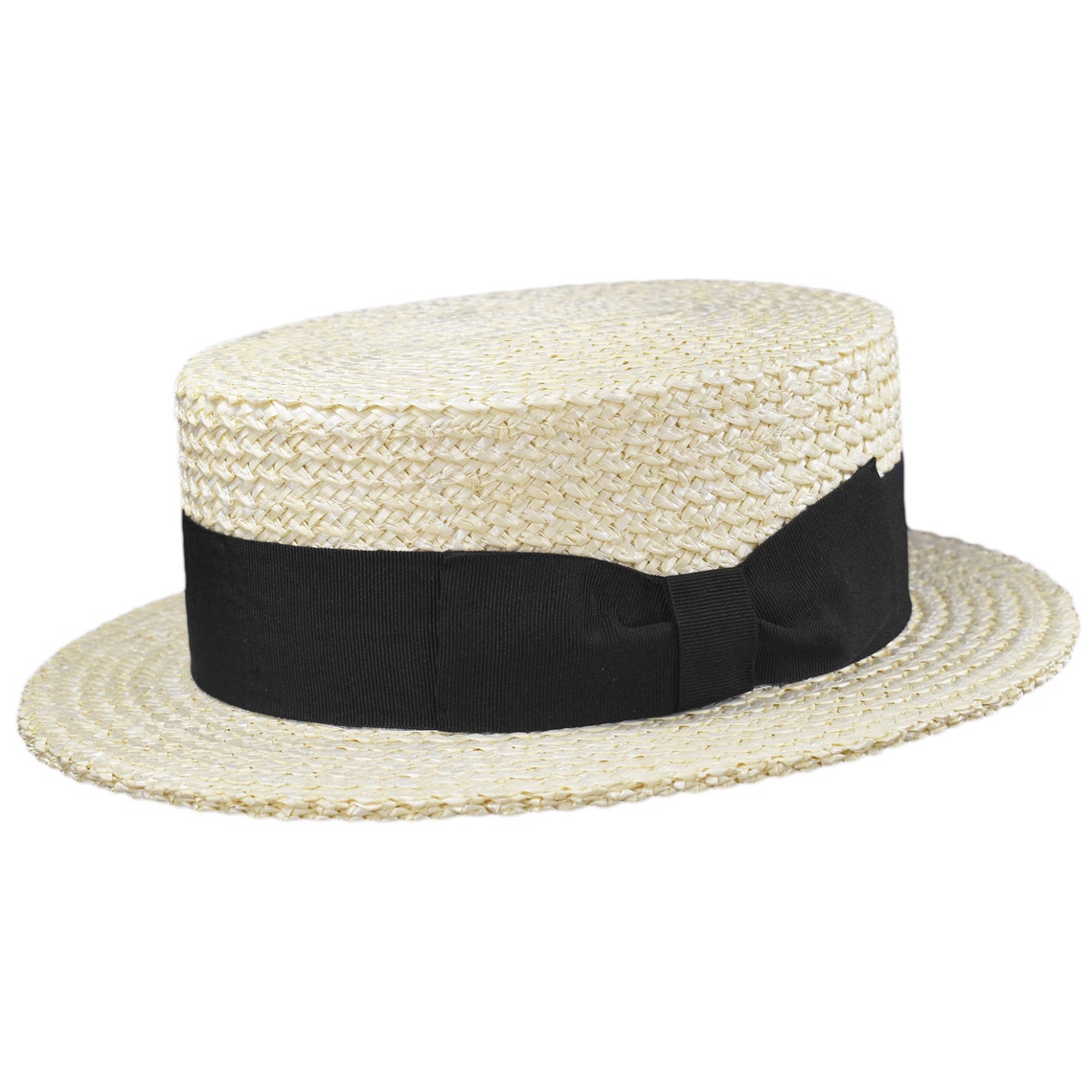 Melegari Boater Straw Hat Extra Quality Hand Made in Italy - Etsy