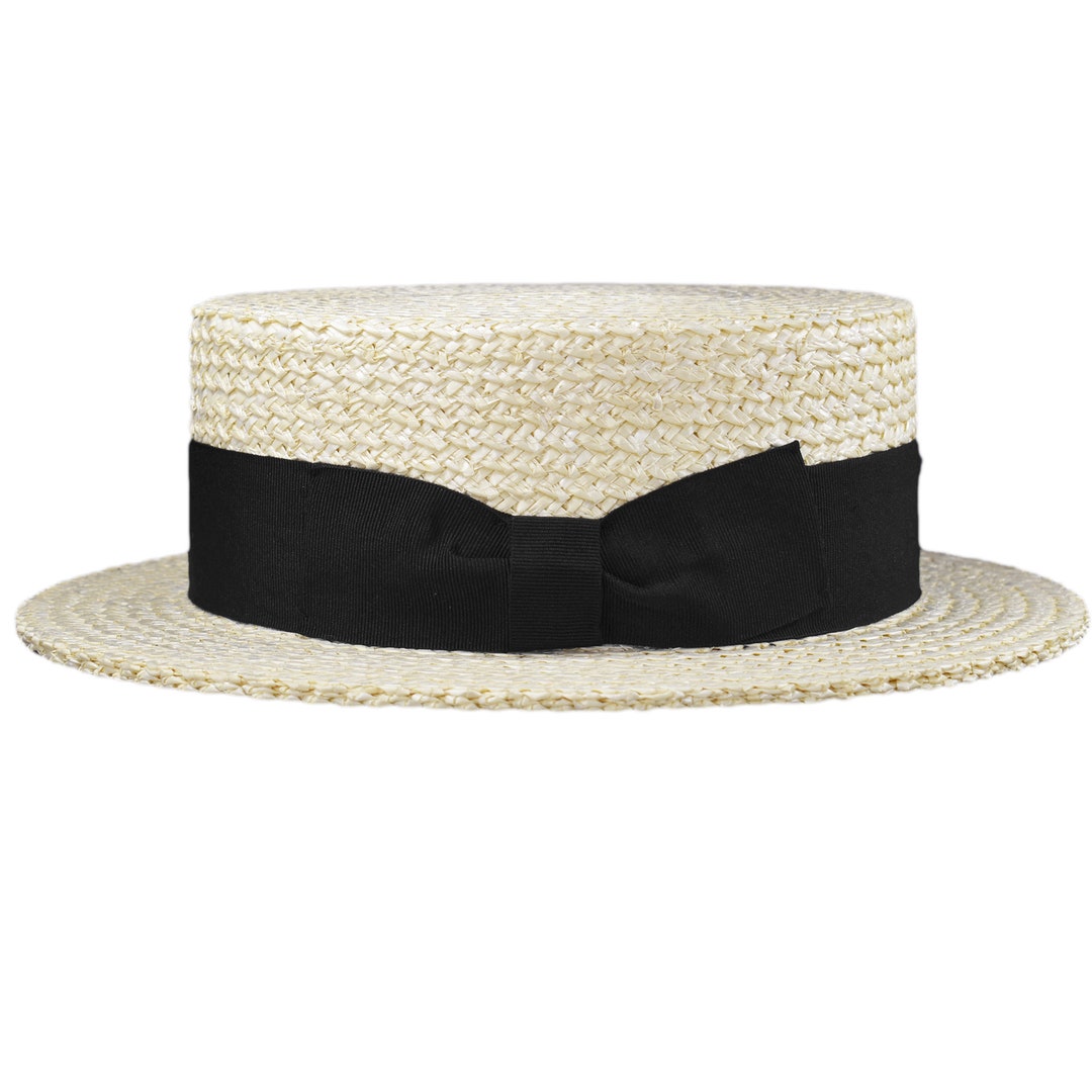 Melegari Boater Straw Hat Extra Quality Hand Made in Italy - Etsy