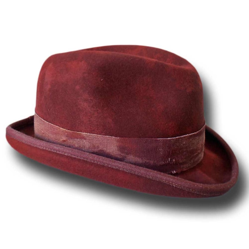 Dandy Western Aged Homburg Hat - Etsy