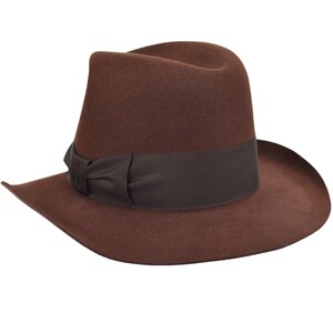 Melegari Fedora Raider Replica Hat Handmade Sergio Anzani Hatmaker - Etsy