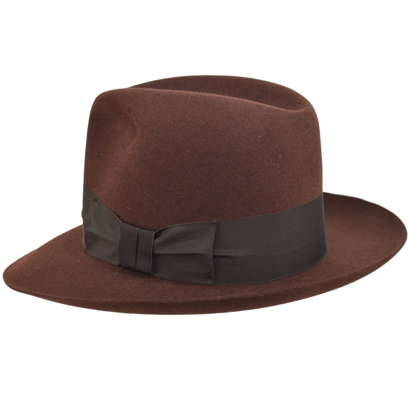 Melegari Fedora Indiana Replica Hat Handmade Sergio Anzani - Etsy