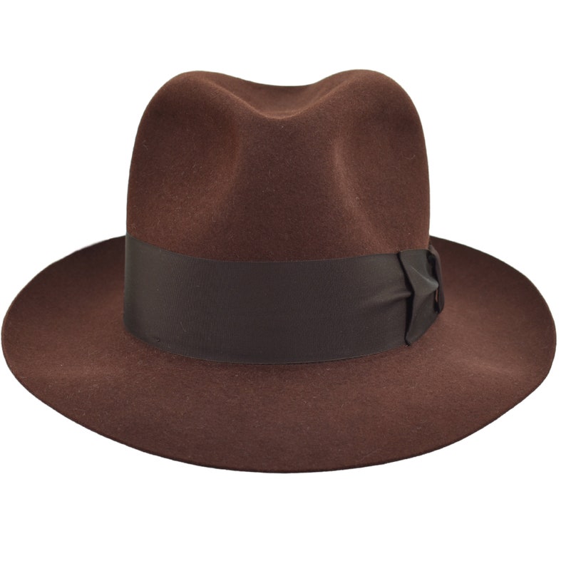 Melegari Fedora Indiana Replica Hat Handmade Sergio Anzani - Etsy