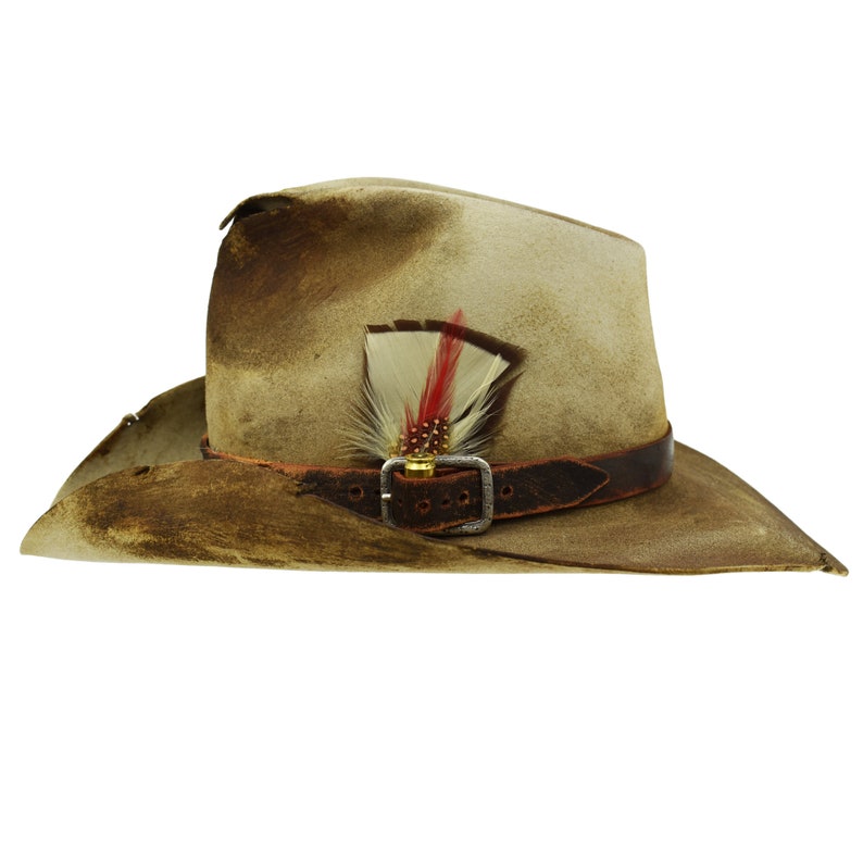 Western Hat Antiqued Bounty Hunter | Etsy