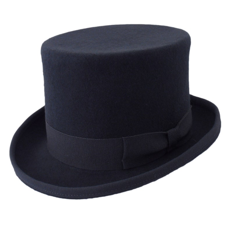 Melegari Wool Felt Top Hat Handmade | Etsy