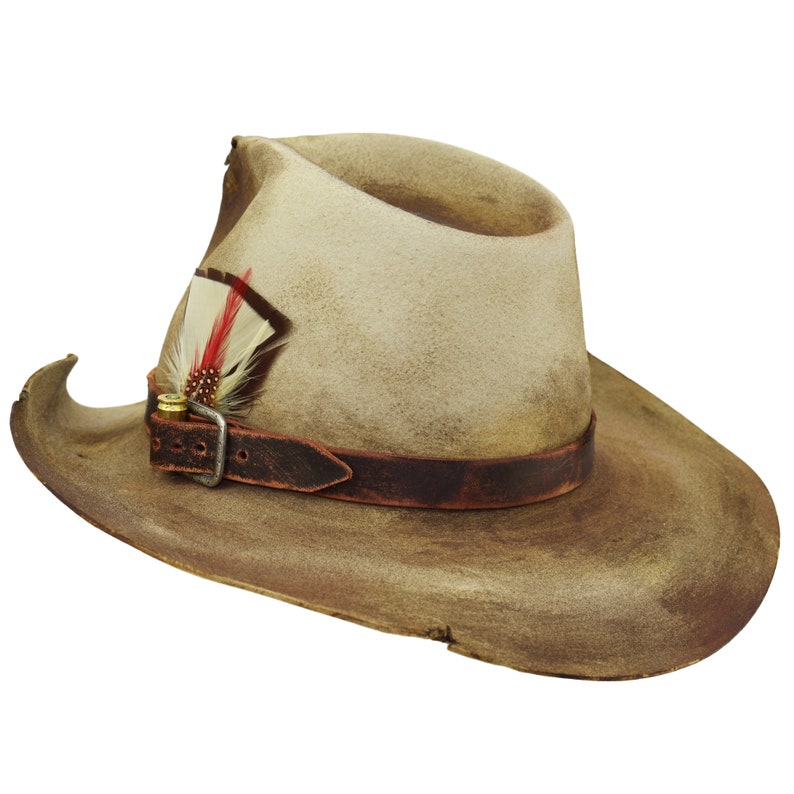 Western Hat Antiqued Bounty Hunter - Etsy