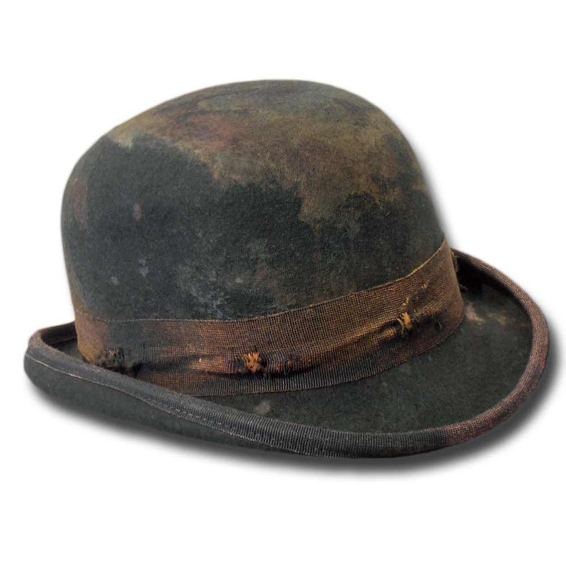 Clochard Aged Western Bowler Hat Dark Gray - Etsy
