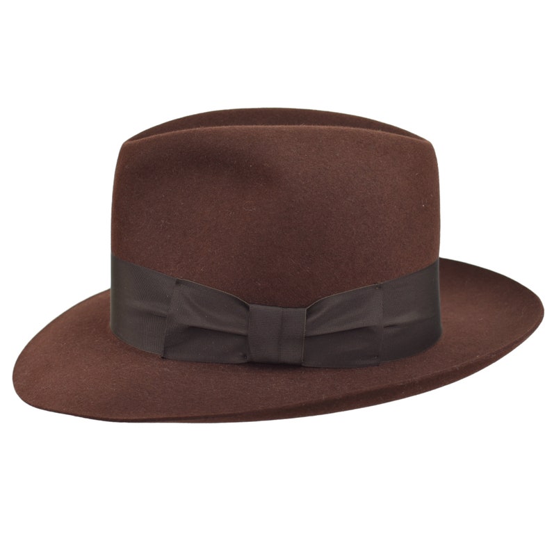 Melegari Fedora Indiana Replica Hat Handmade Sergio Anzani - Etsy