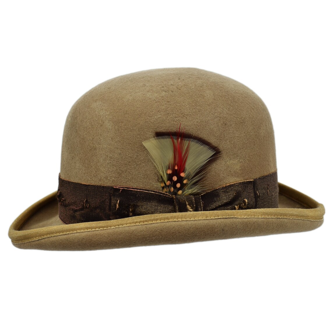 Clochard Aged Western Bowler Hat Kaki - Etsy