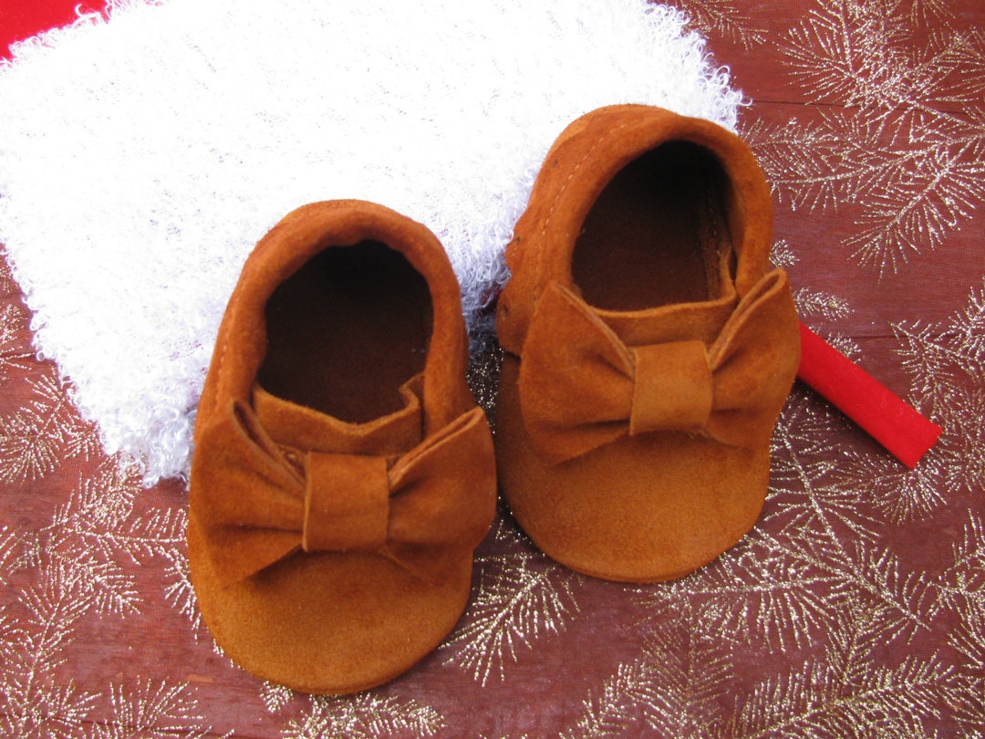 Baby Moccasins.leather Baby Moccasins.baby Girl Moccasins.sizes 0m-3m ...