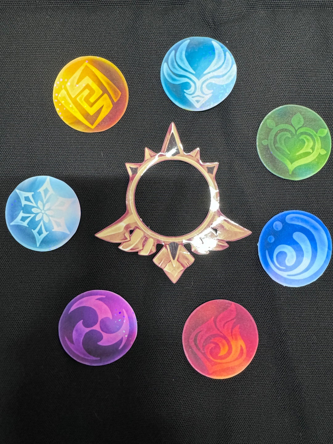 Customizable Vision Sticker - Genshin Impact - Etsy