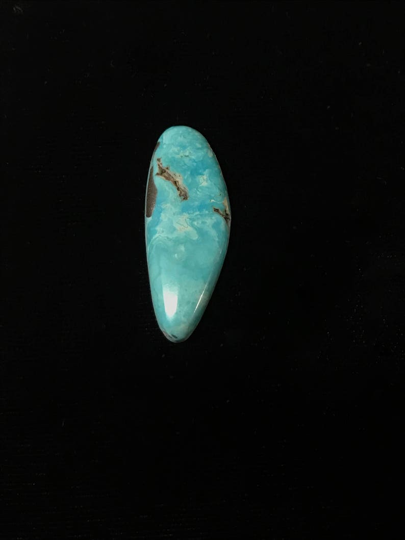 Carico Lake Turquoise Cabochon, High Grade, Rare Old Stock, Pre 1988 ...