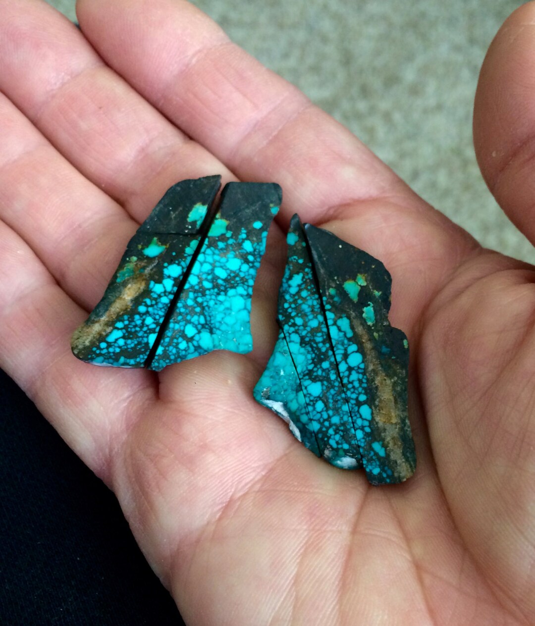 Lander County, Nevada A++ High Grade Turquoise, Spiderweb, Extremely ...