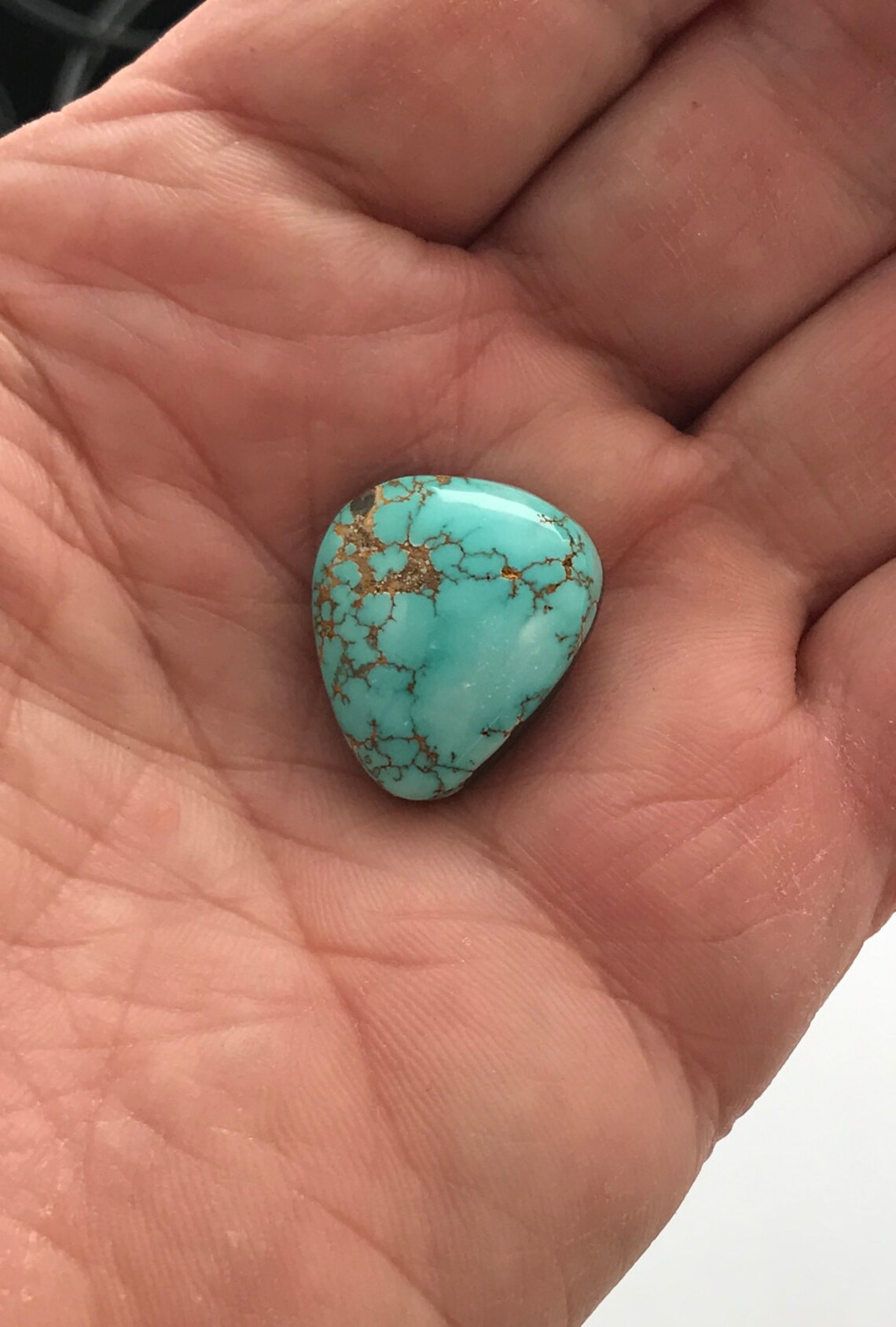 Classic Lone Mountain Spiderweb Turquoise Cabochon, Gem Grade, Rare ...