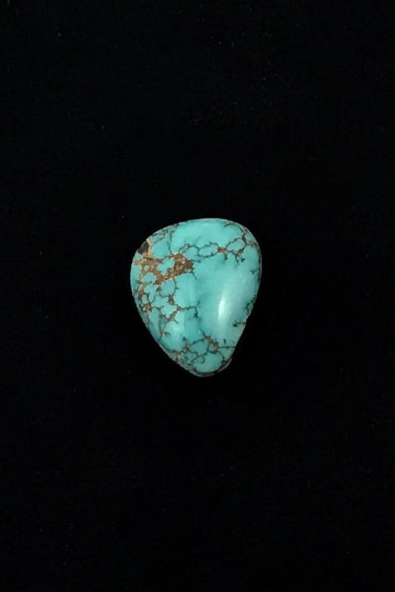 Classic Lone Mountain Spiderweb Turquoise Cabochon, Gem Grade, Rare ...