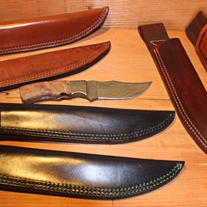 Leather Knife Sheaths- Fillet Knife Sheath - Fishing - Gifts for Dad ...