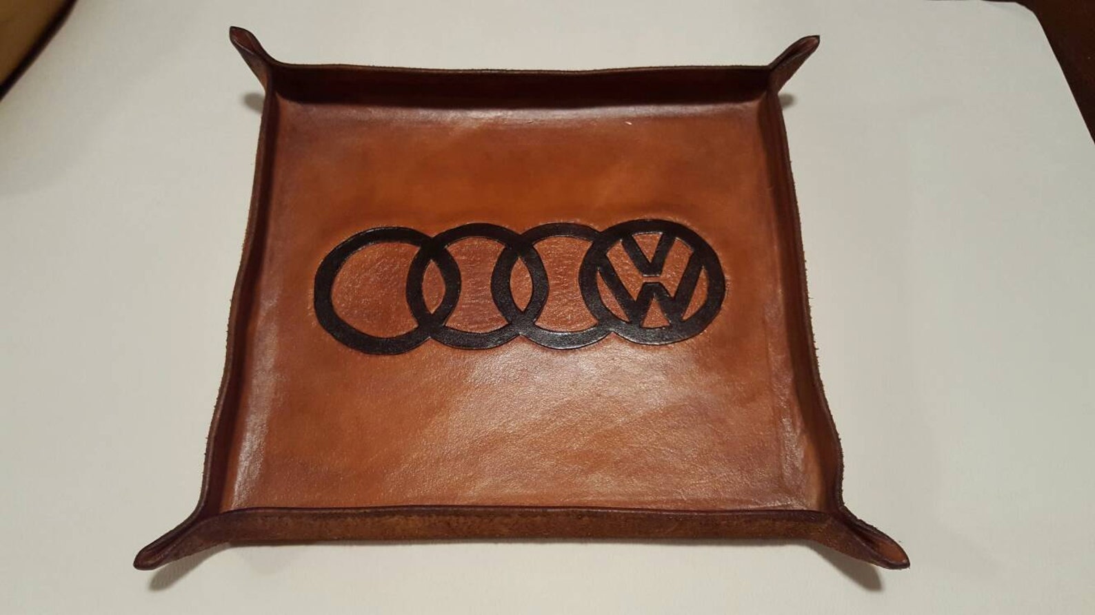 Leather Valet Tray for Keys Wallet Cell Phone. Personalized | Etsy