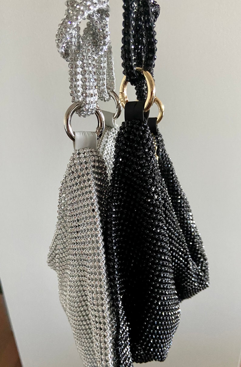 Rhinestone Shoulder Bag Evening Bag Wedding Slouchy - Etsy