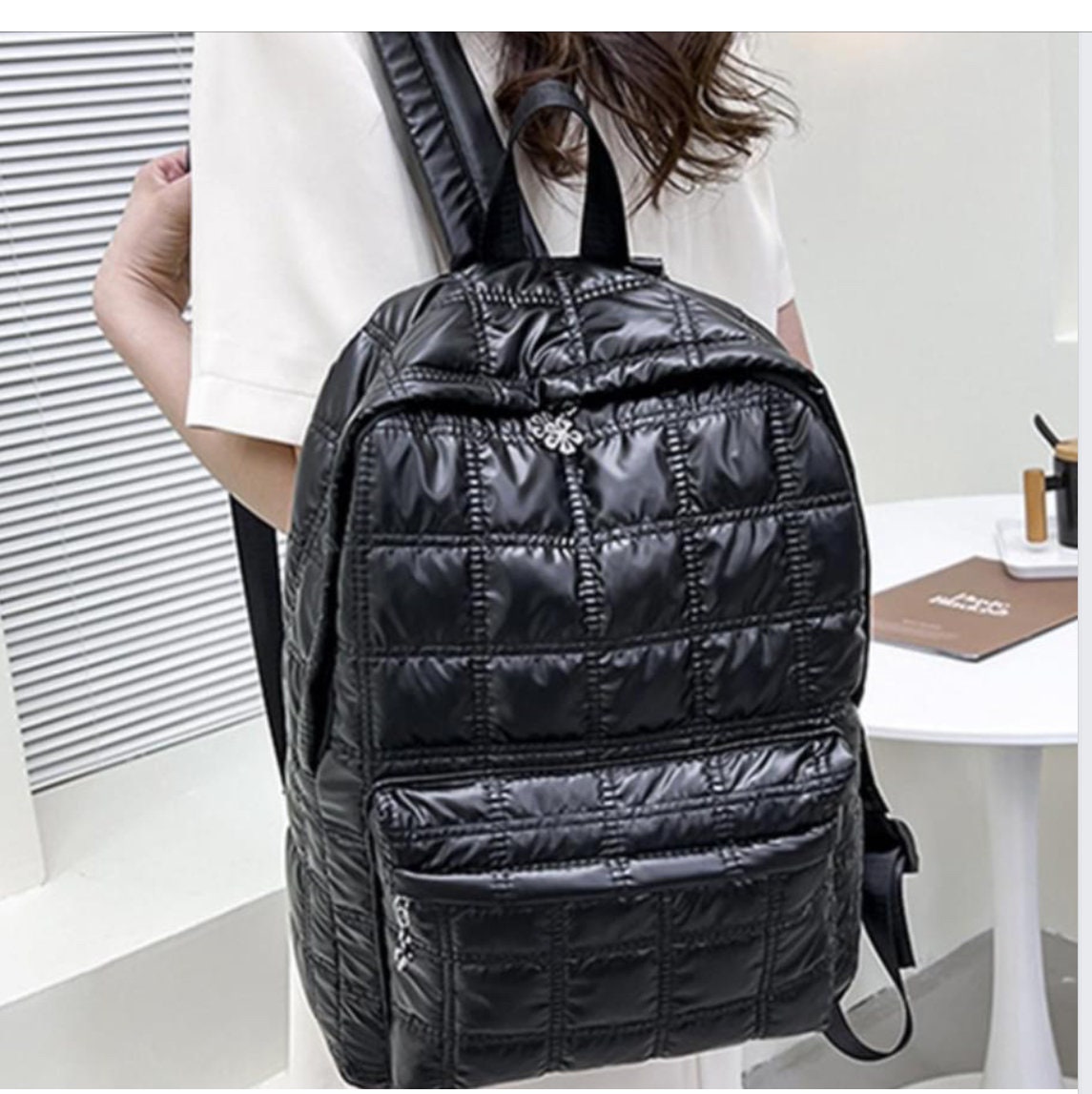 Puffer Quilted Backpack School Bag Work Bag Sport Bag - Etsy