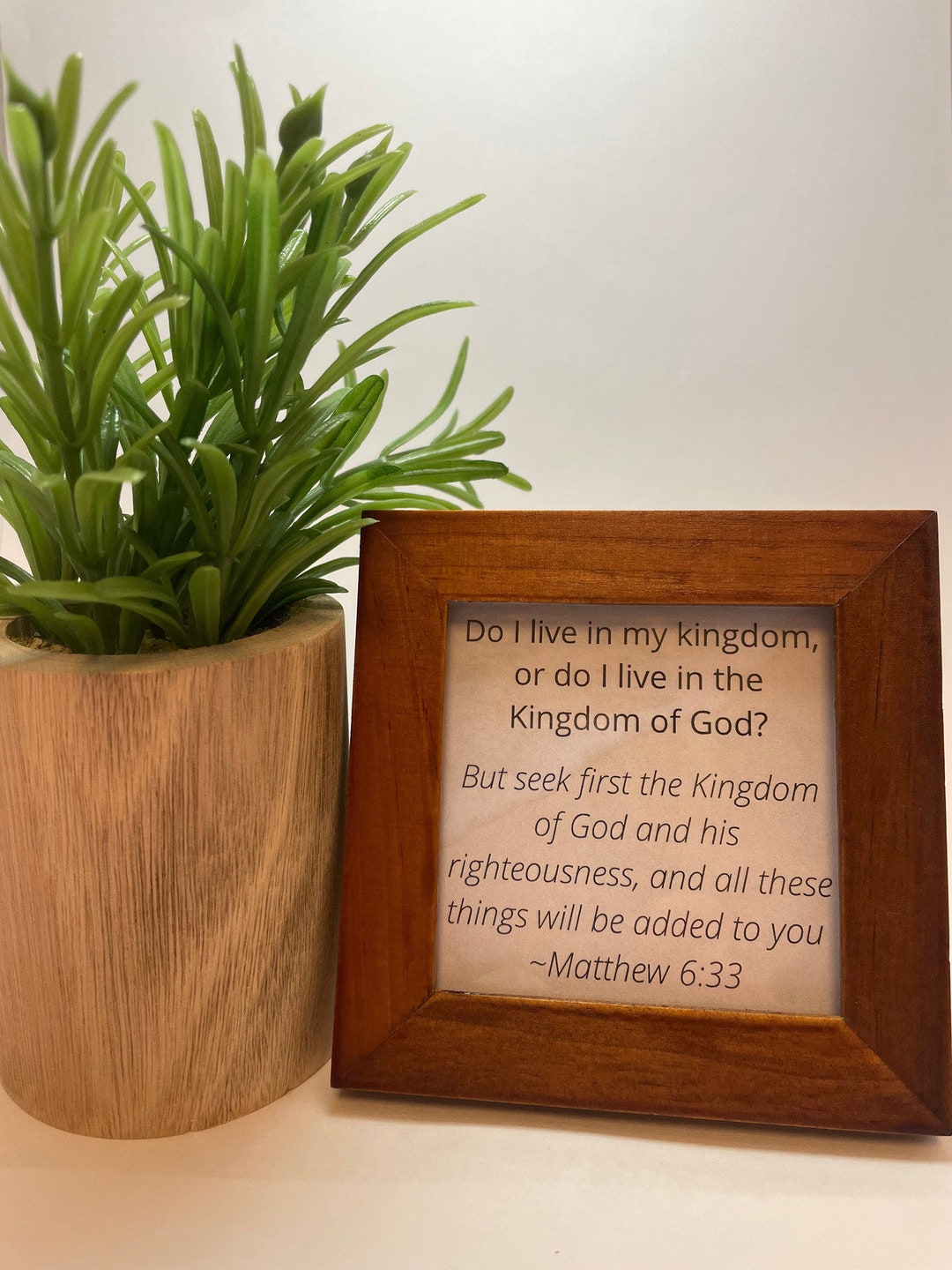 DIGITAL DOWNLOAD Inspirational Wall Art Matthew 6:33 whose Kingdom Am I ...