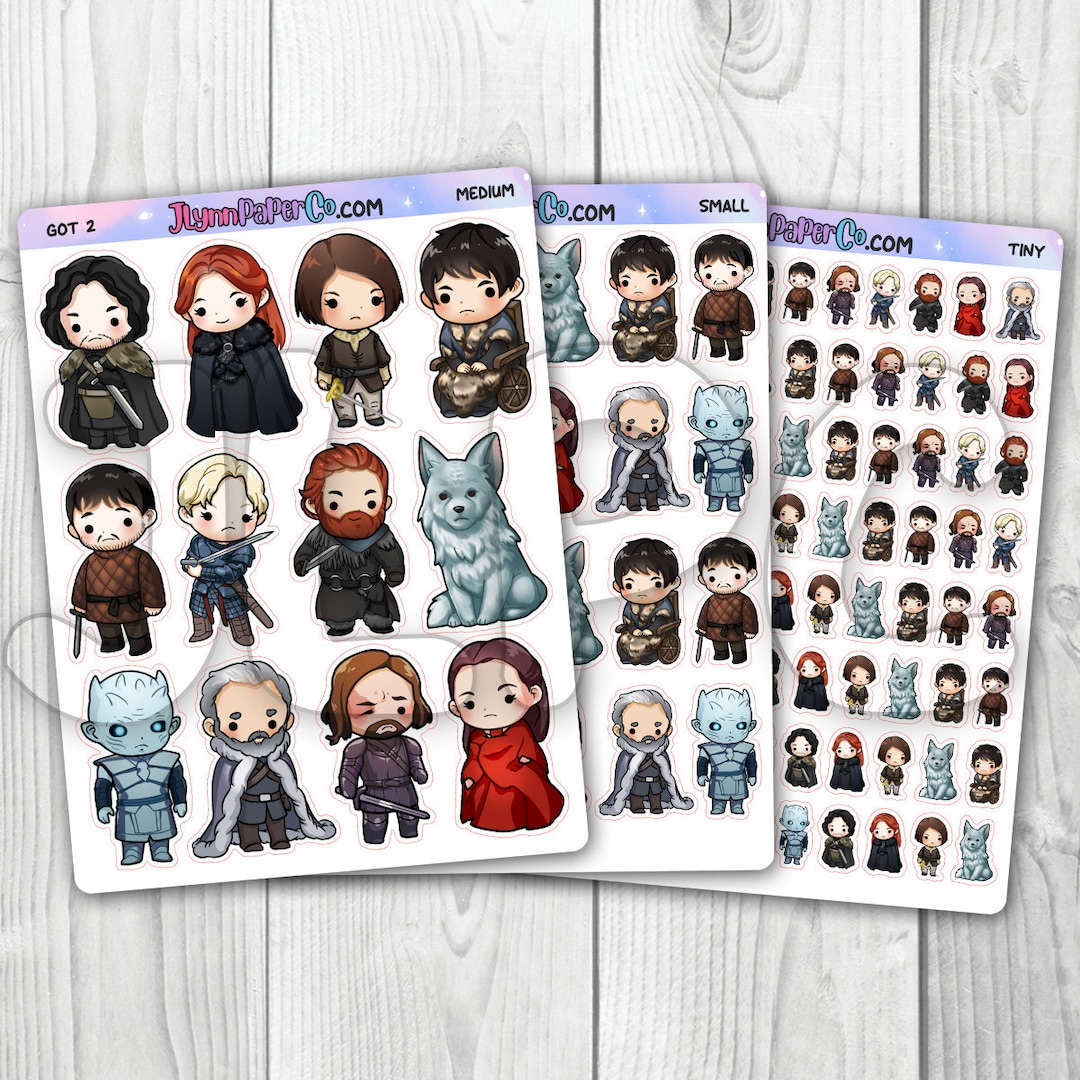 Got (set 2) Character Stickers - Etsy