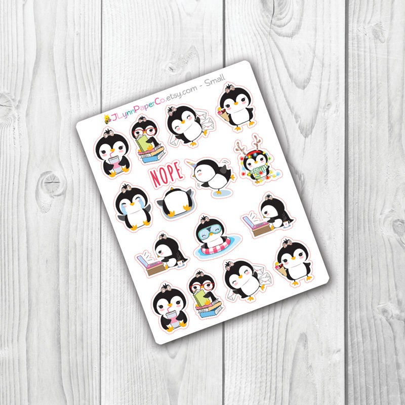 Penguin Stickers | Etsy