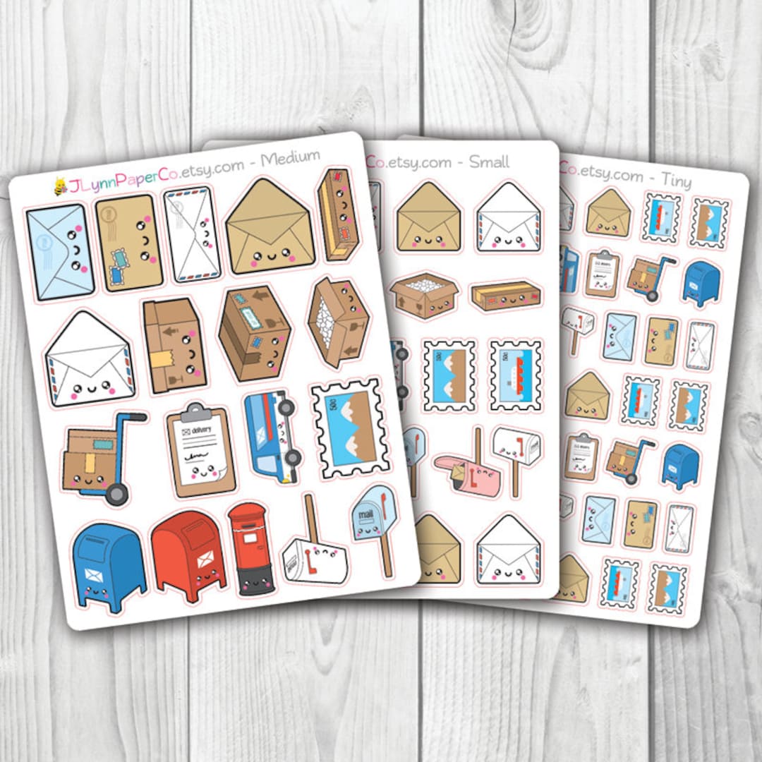 Kawaii Happy Mail Stickers AL002 - Etsy