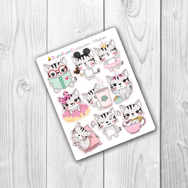 Cat Stickers - Etsy