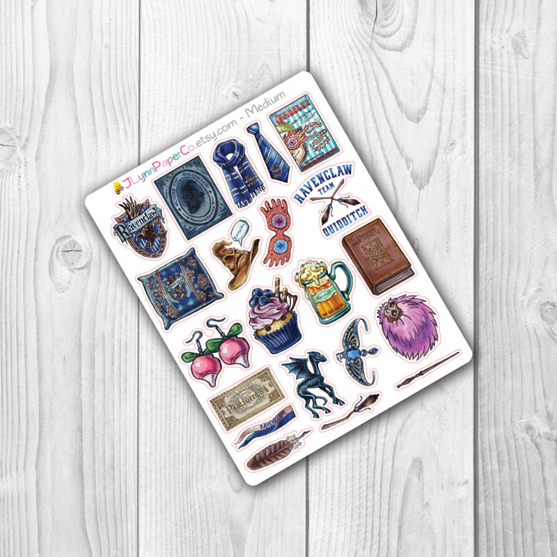 Blue House Wizard Stickers - Etsy