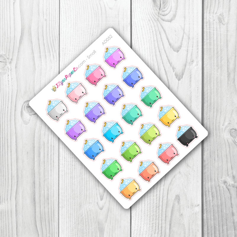 Kawaii Bath Tub Stickers AD052 - Etsy