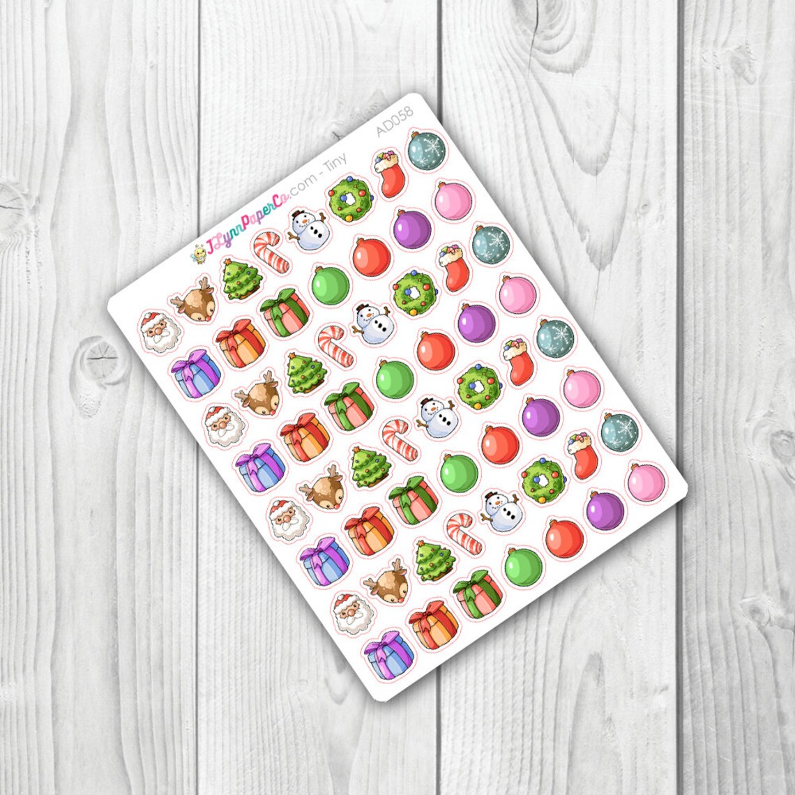 Cute Christmas Deco Stickers | AD058 - Etsy