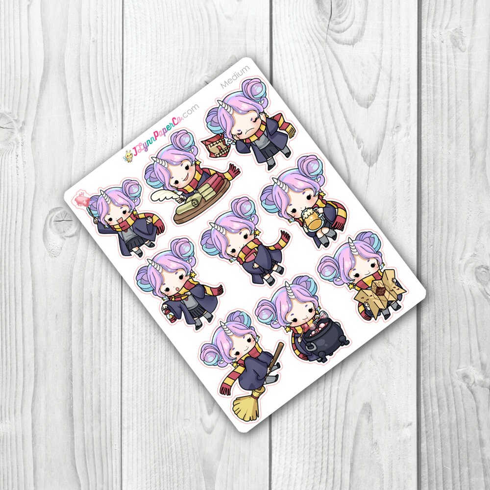 Starshine RED Magic School Stickers | Etsy