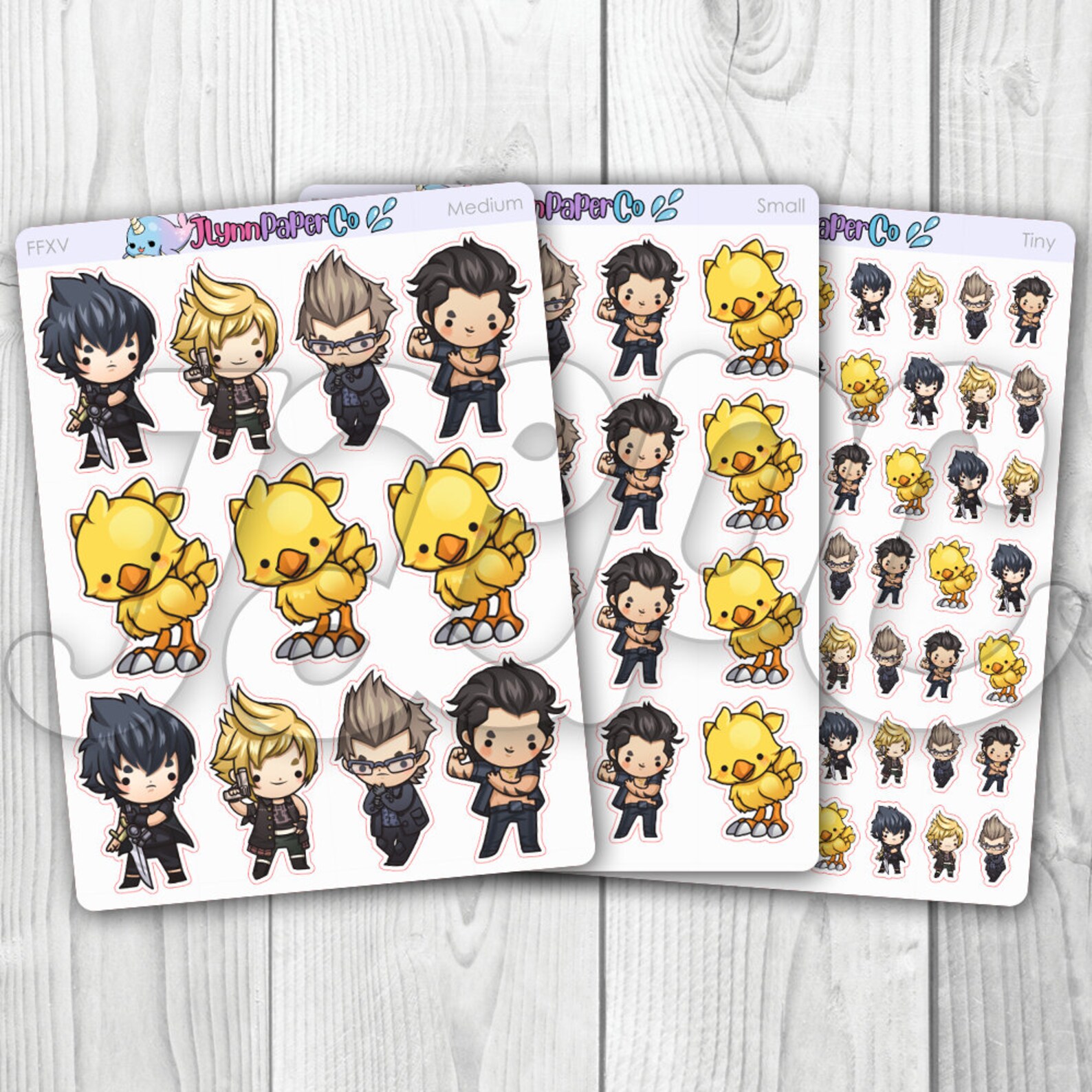 Final Fantasy XV Inspired Character Stickers | Etsy