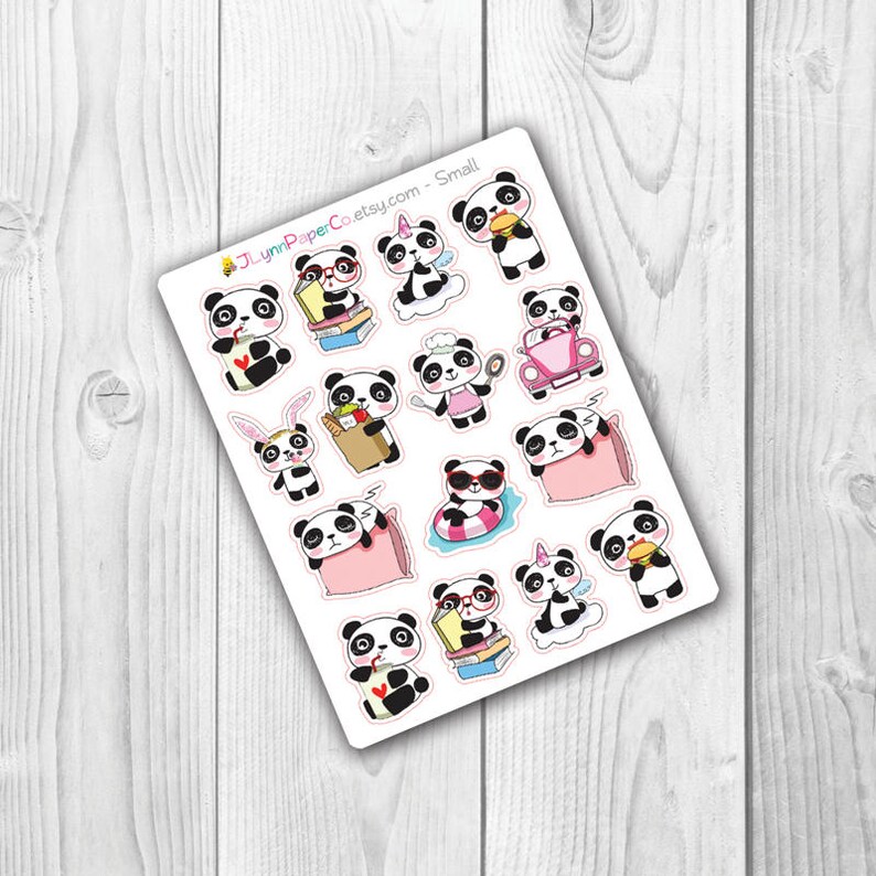 Panda Stickers | Etsy