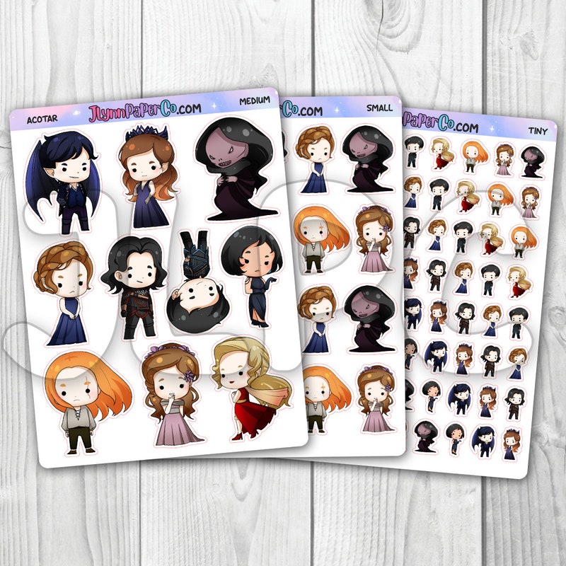 Acotar Character Stickers - Etsy