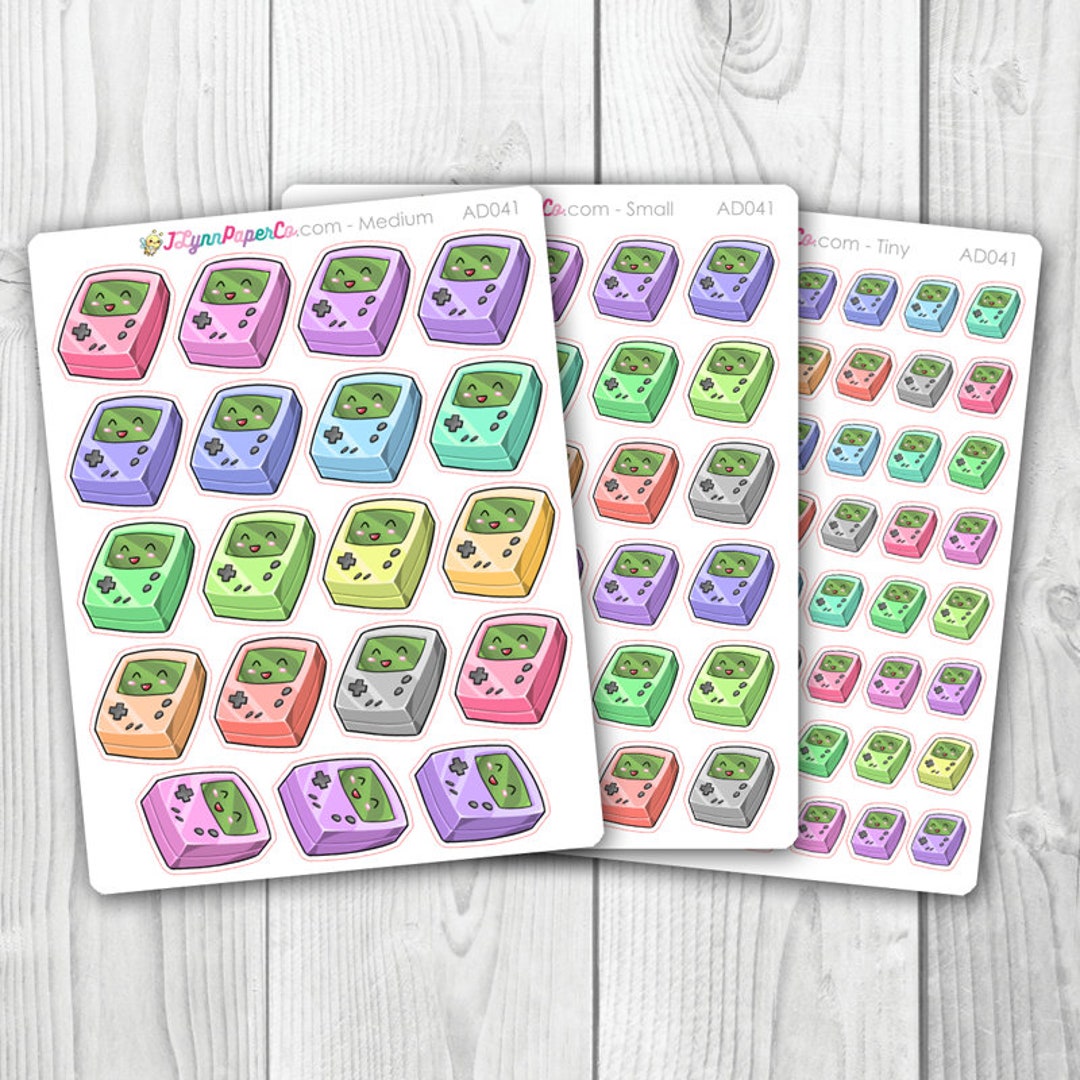 Kawaii Game Boy Stickers | AD041 - Etsy