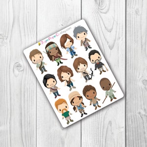 TWD Zombie Apocalypse Stickers - Etsy