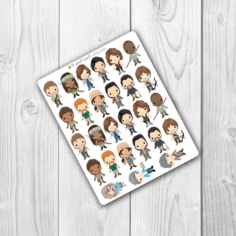 TWD Zombie Apocalypse Stickers - Etsy Canada