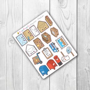Kawaii Happy Mail Stickers AL002 - Etsy