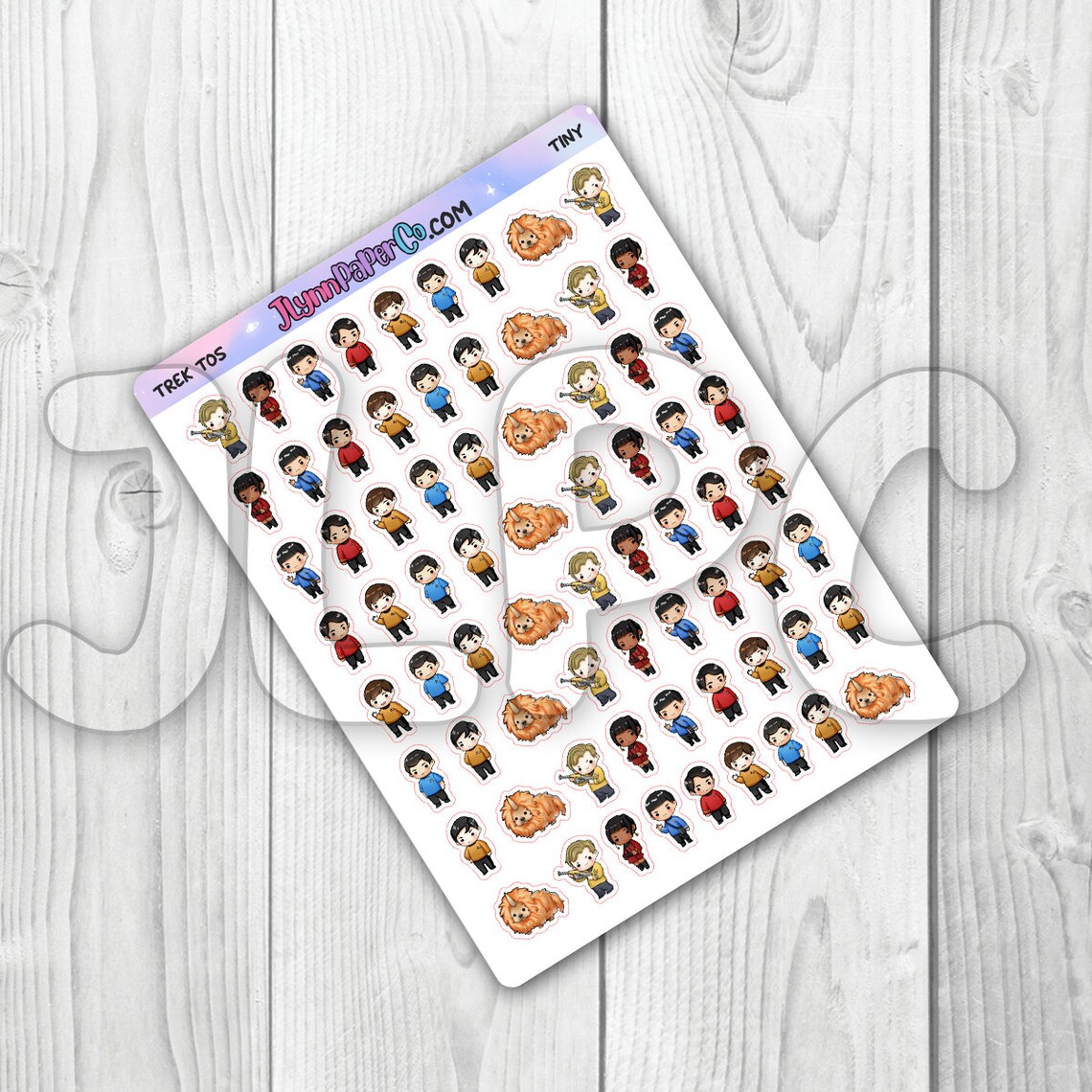 Star Trek TOS Inspired Character Stickers | Etsy