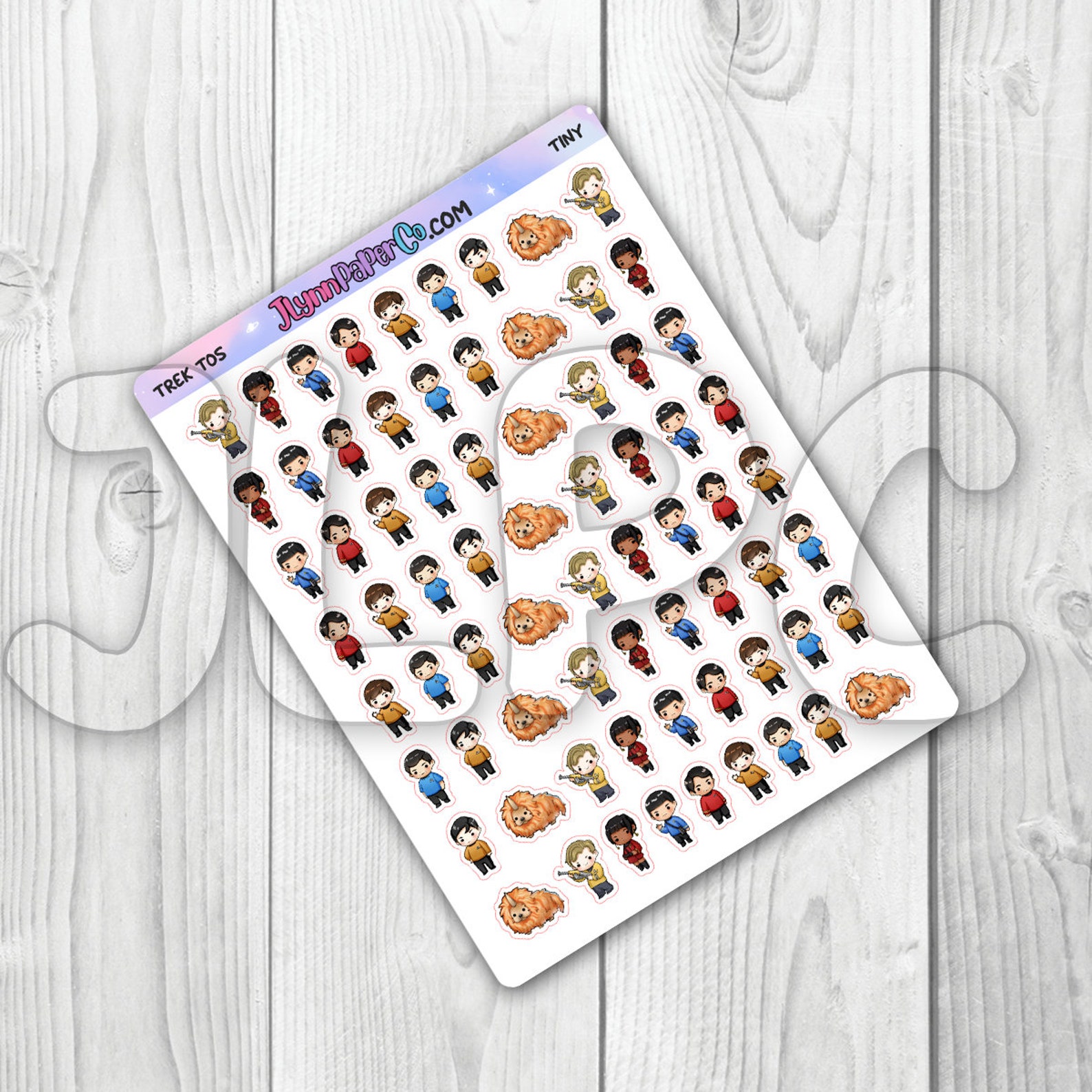 Star Trek TOS Inspired Character Stickers | Etsy