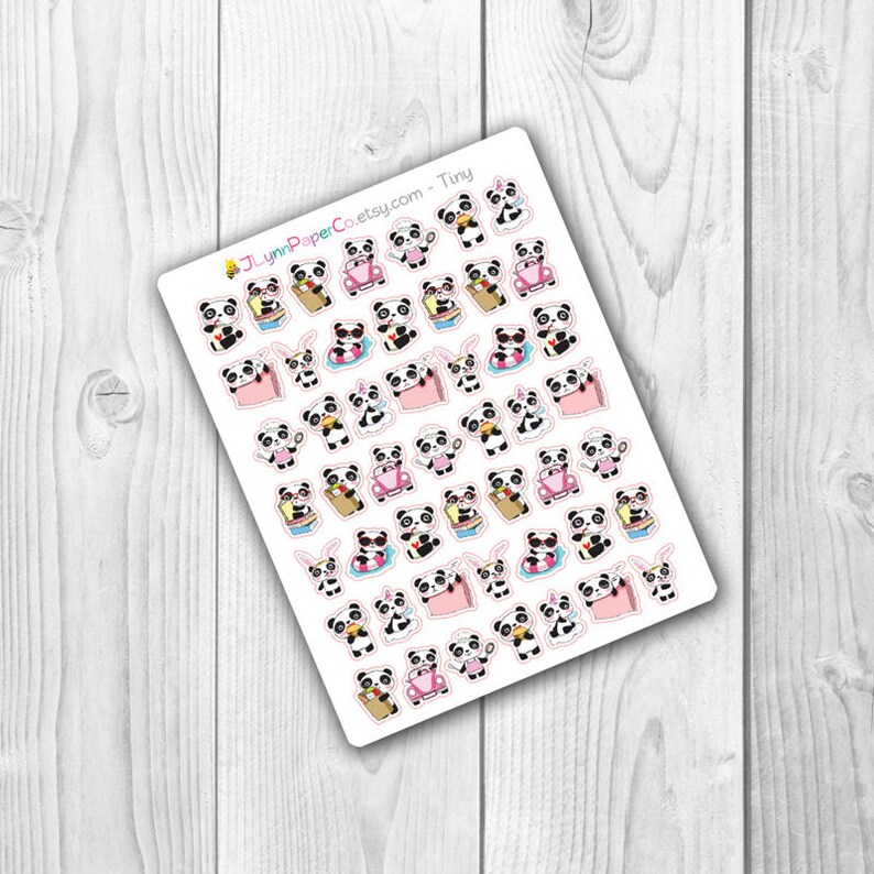 Panda Stickers - Etsy