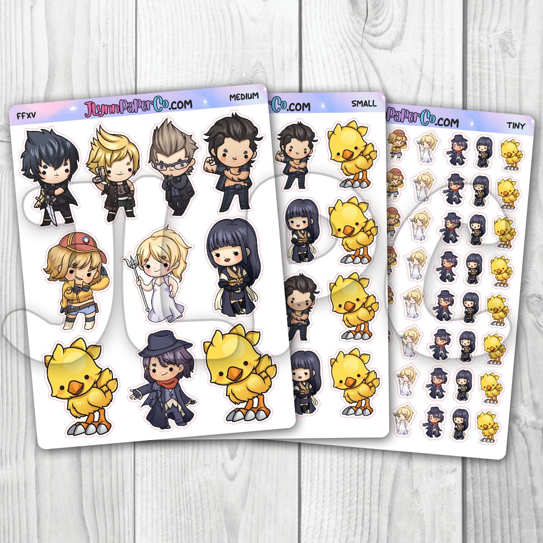 Final Fantasy XV Inspired Character Stickers - Etsy