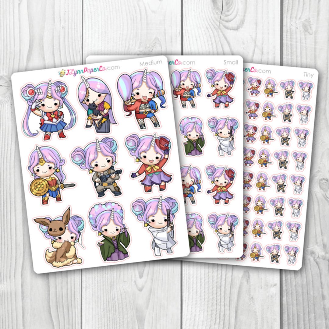 Starshine Cosplay Dress up Character Stickers - Etsy