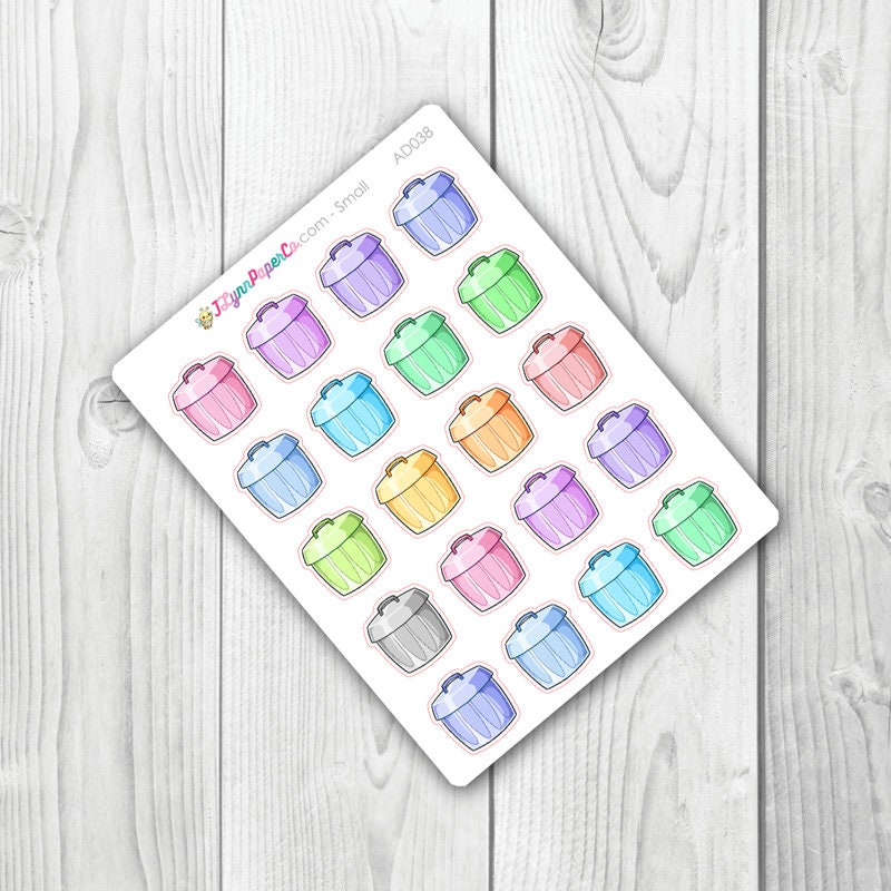 Garbage Stickers AD038 - Etsy