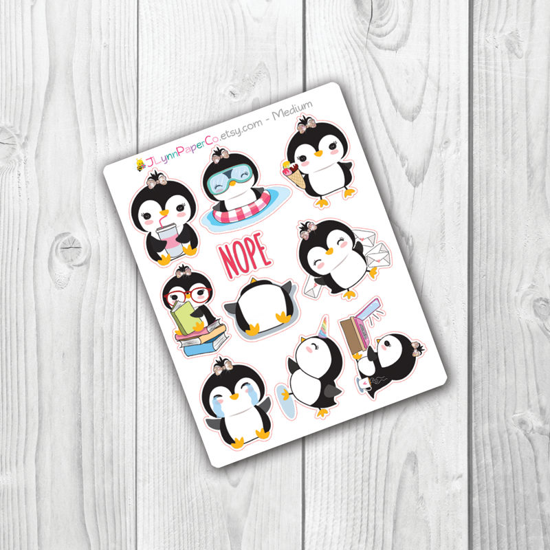 Penguin Stickers | Etsy