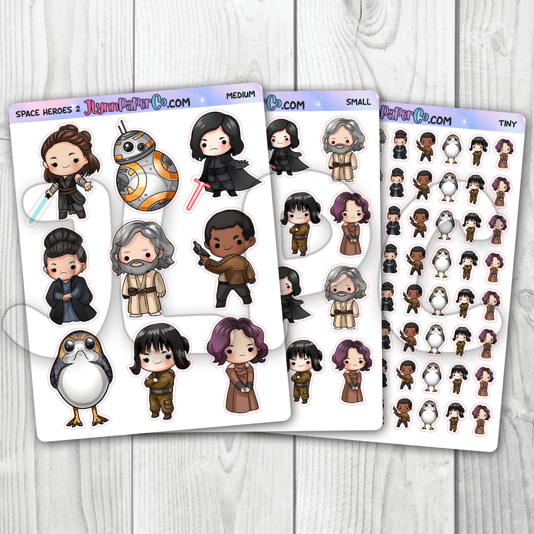 Space Heroes (set 2) Character Stickers - Etsy